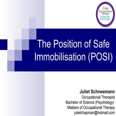 4.position of safe immobilisation | PPT