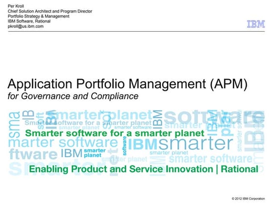 Hp application portfolio management software | PDF