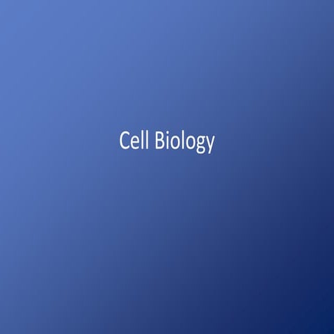 Structure of a human cell | PPTX