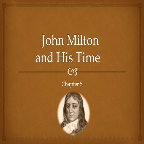 4.john milton and his time | PPTX