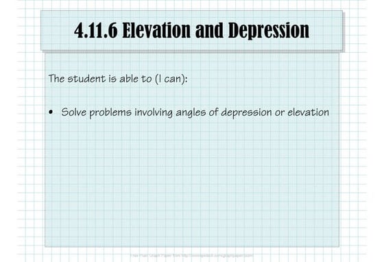 12. Angle of Elevation & Depression.pptx | Geography | Science