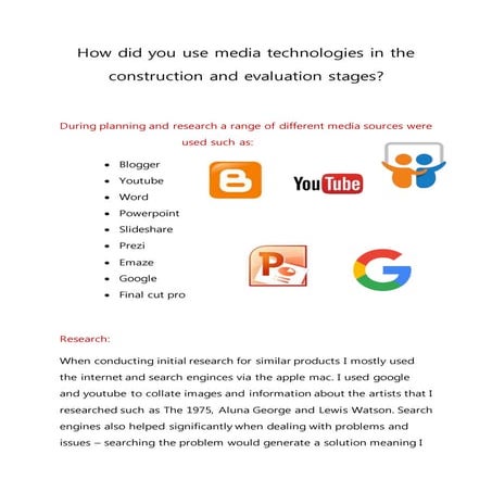 Evaluation Question 4 - A2 Media Studies | DOCX