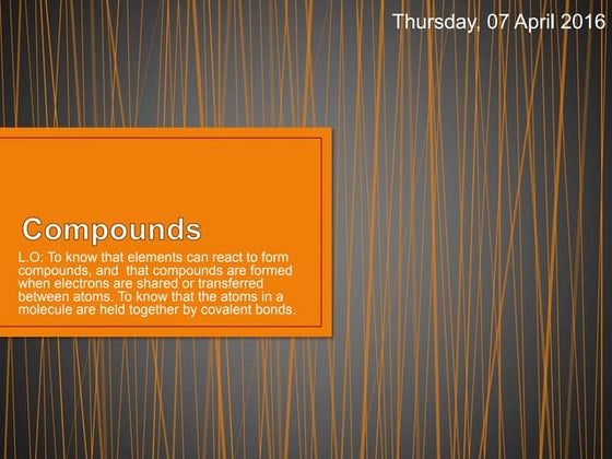 Formation of Ions | PPT