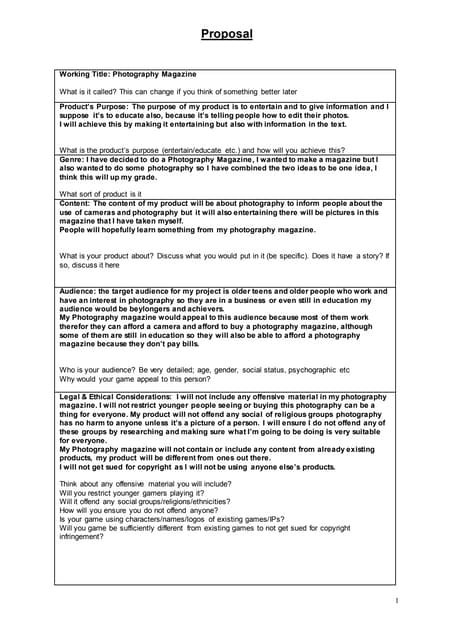 4. fmp proposal | PDF