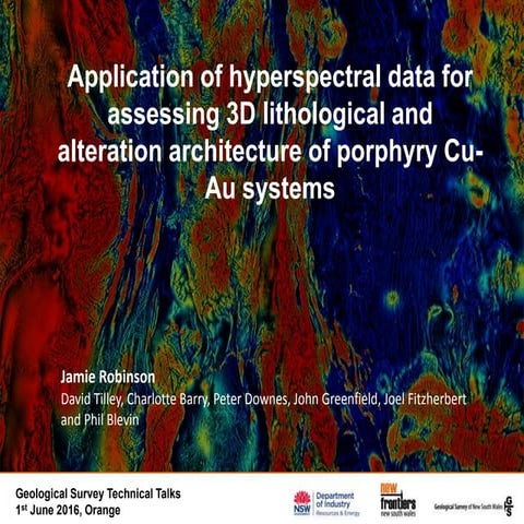 Application of hyperspectral data | PPTX
