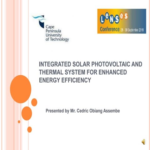Integrated solar photovoltaic and thermal system for enhanced energy ...