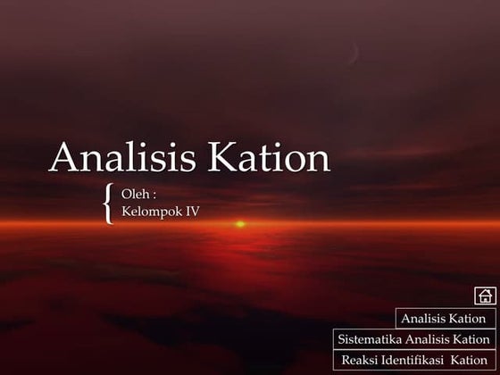 Analisis Kation Golongan I, II, III, IV dan V | DOCX