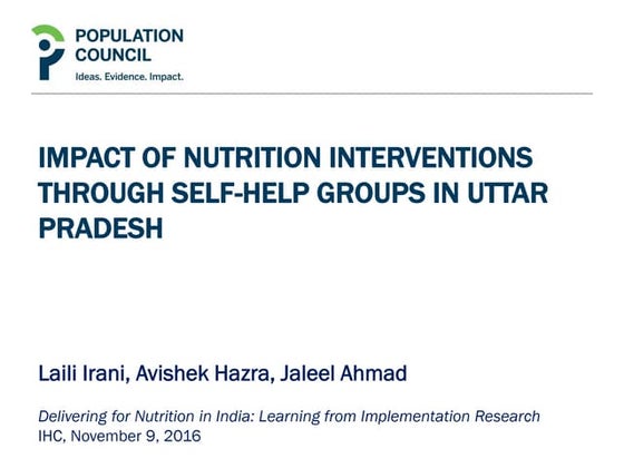 Nutrition Project - overview | PDF