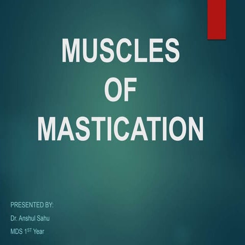 Muscles of Mastication | PPTX