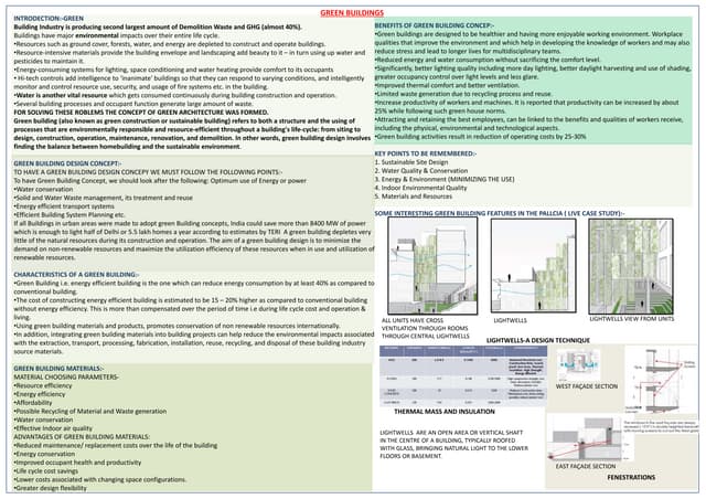 Green Building Case Study on TERI,bangalore. | PPT