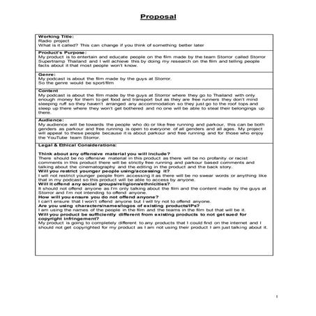 4. proposal radio | DOCX | Documentary | Genres