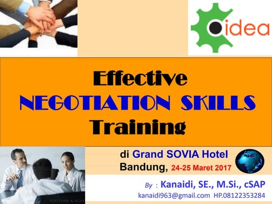 Gaya NEGOSIASI _ Materi Training "NEGOTIATION SKILLs" | PPTX