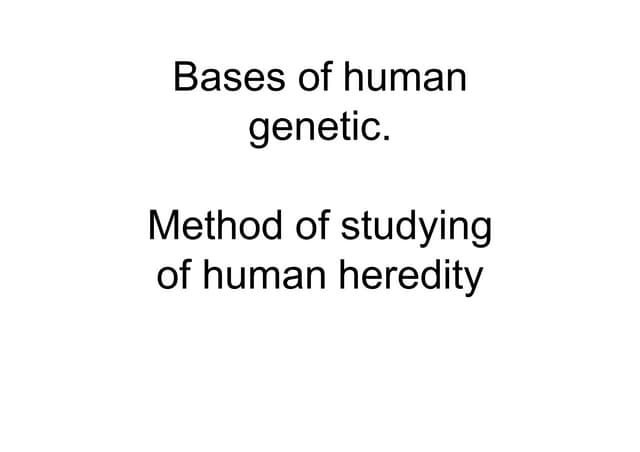 Introduction to Genetics | PPTX
