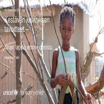 Kestävän kehityksen tavoitteet - Inka Hetemäki | PPTX