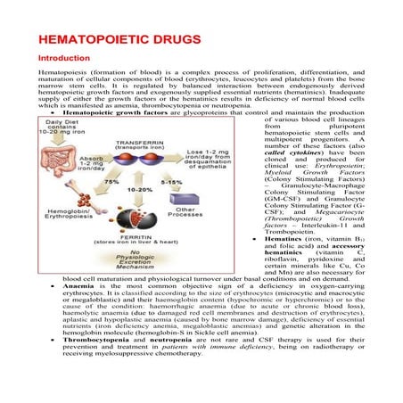 Hematinics | PPTX