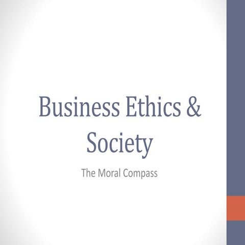 Business ethics & society | PPTX