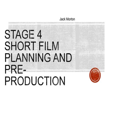 Short film pitch | PPTX