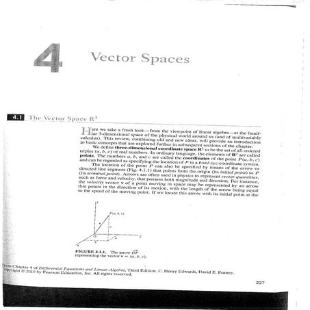 Linear Algebra and Differential Equations by Pearson - Chapter 4 | PDF