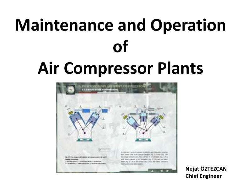 Types, Operations and Maintenance of Air Compressor Plants