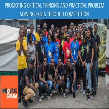 PROMOTING CRITICAL THINKING AND PRACTICAL PROBLEM SOLVING SKILLS ...