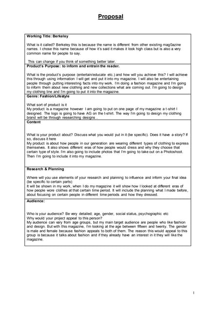 4. fmp proposal | PDF