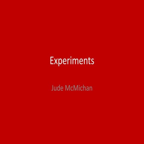 Magazine experiments | PDF
