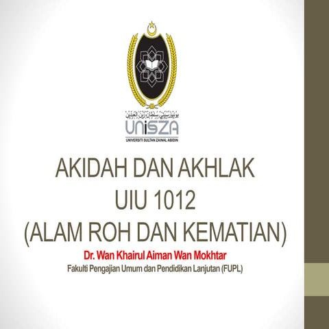 4.4 alam roh dan kematian | PPTX