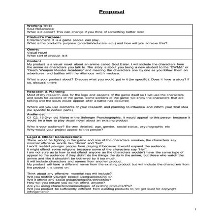 4. fmp proposal | DOCX | Roleplaying Games | Games and Puzzles