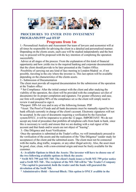 Private placement programs detailed procedure | PDF | Business Banking ...