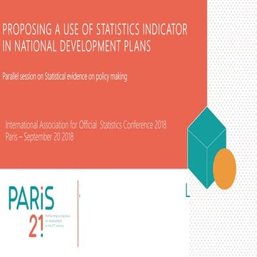 IAOS 2018 - Proposing a use of statistics indicator in national ...