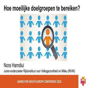 Hoe moeilijke doelgroepen te bereiken? | PPTX