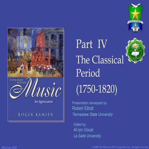 4. classical period5th ed | PPT | Classical Music | Music