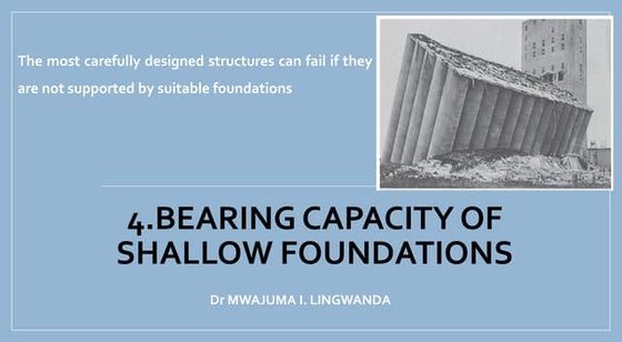 TERZAGHI’S BEARING CAPACITY THEORY | PPT