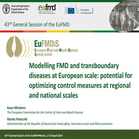 GS43_04. Modelling FMD and transboundary diseases at European scale | PDF
