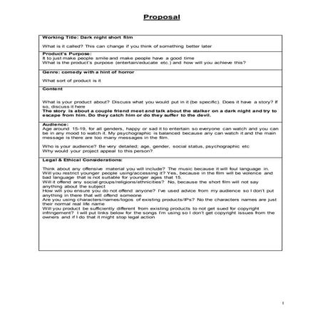 4. proposal | DOCX | Young Adult | Genres