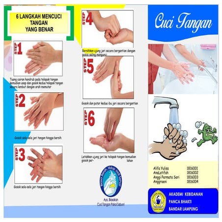 4. leaflet cuci tangan | PDF