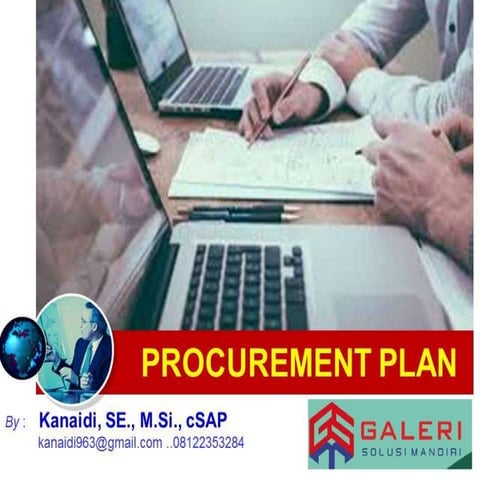 Procurement Plan _ Materi Training _ Materi Training "LOGISTICS ...