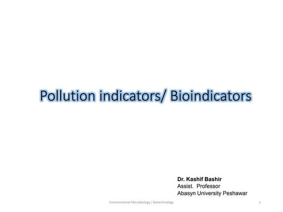 Bioindicators | PPT
