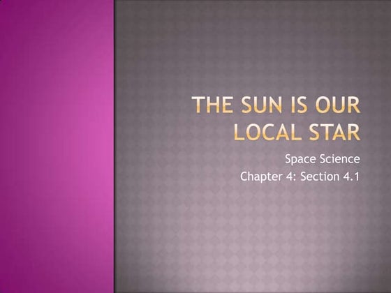 The Sun: Our Star | PPTX