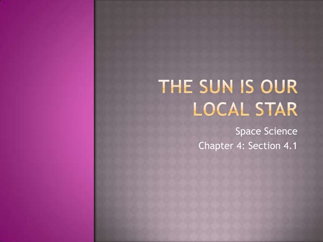 The Sun: Our Star | PPTX