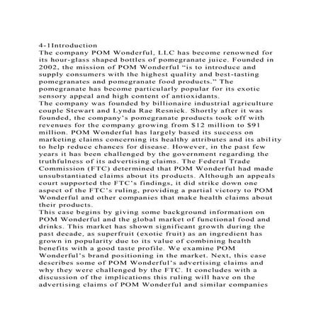 POM Wonderful | PDF