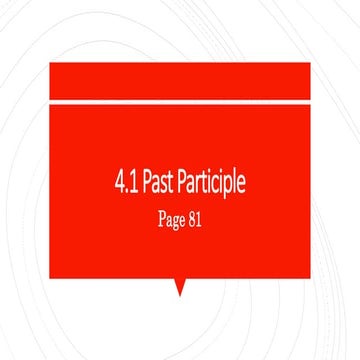 4 1 past participle | PPTX