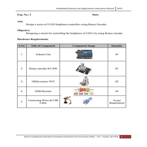 4. exp.2 rotary encoder | PDF | Computer Peripherals | Computing