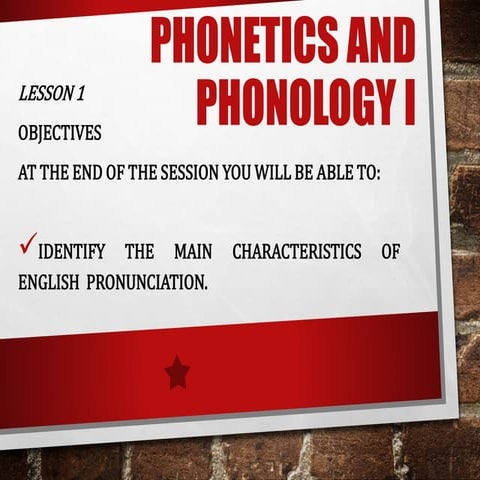 4. phonetics and phonology i lesson 1 | PPTX