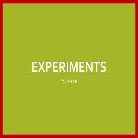 4. production experiments | PPT