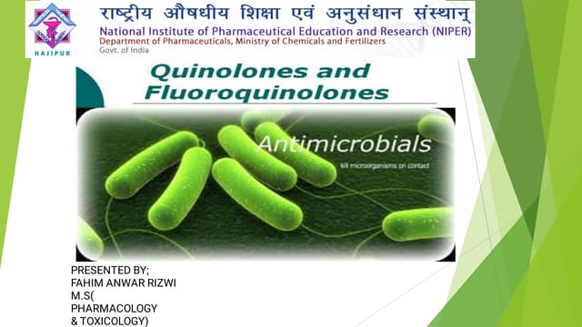 Quinolones & fluoroquinolones | PDF
