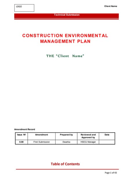 HSE construction waste management plan | PDF