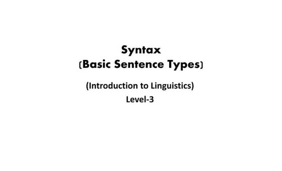 Sentence Structure.ppt