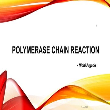 Polymerase chain reaction | PPT