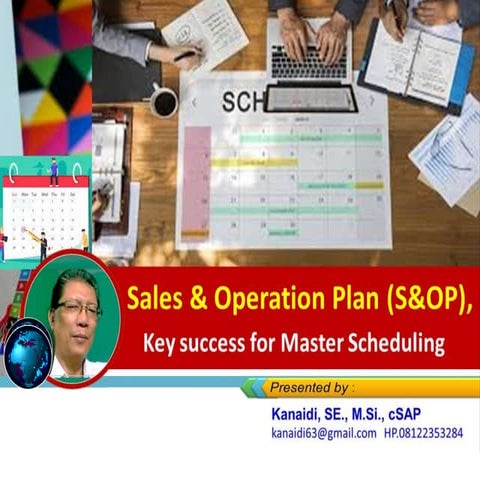 Sales & Operation Plan (S&OP), key success for master scheduling _ Materi Training PPIC | PPTX